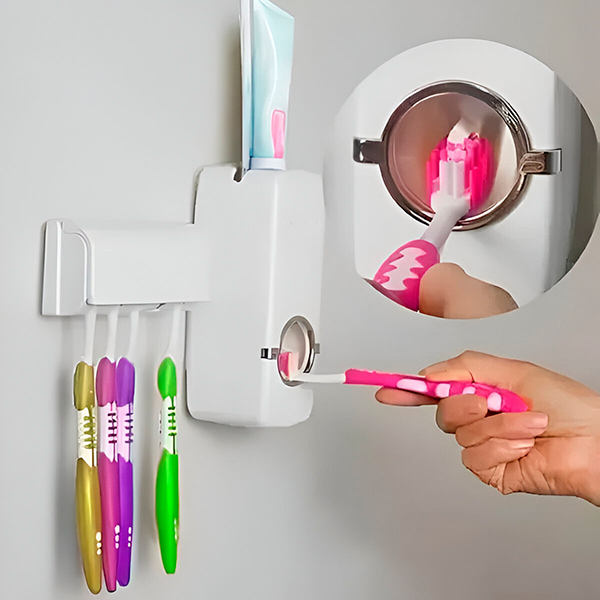 Zahnpasta-spender und zahnbürstenhalter | BRUSHBASE – Superzebra.at